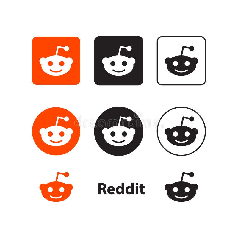 Social Media Icons Reddit Vector Illustration Stock Illustration ...