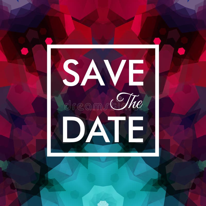 Vector Image of Square Shaped Save the Date Logo Stock Vector ... Vector Image of Square Shaped Save the Date Logo Stock Vector ...