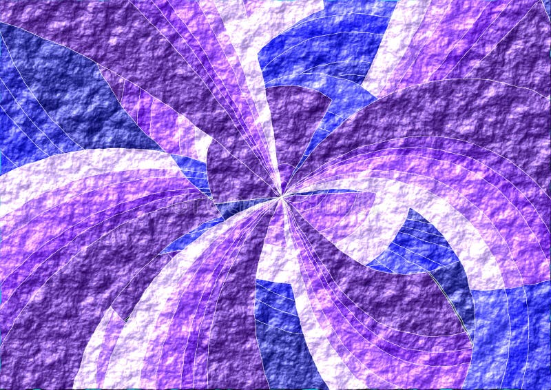 Vector Image. Stone Painting in Purple Gradient Stock Illustration ...