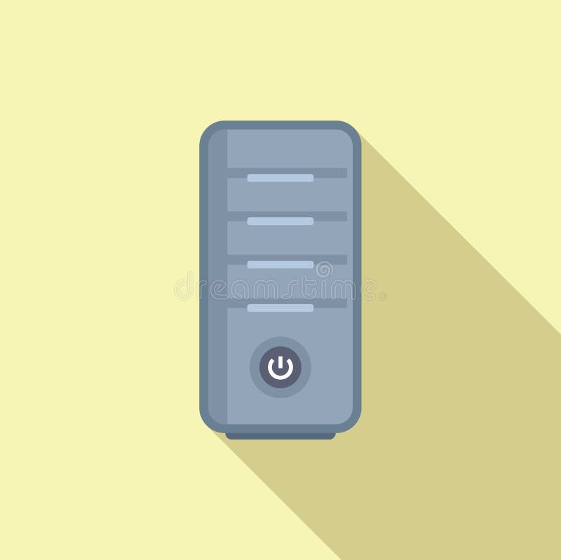 Computer Tower Icon Vector Illustration Stock Illustration ...