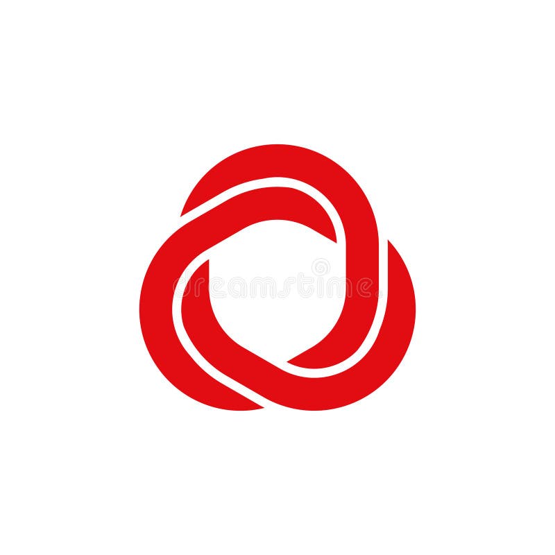 Three circle infinity stock vector. Illustration of loop - 358063631