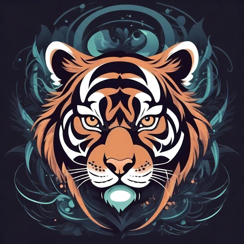 Vector image of a tiger stock illustration. Illustration of sketch ...