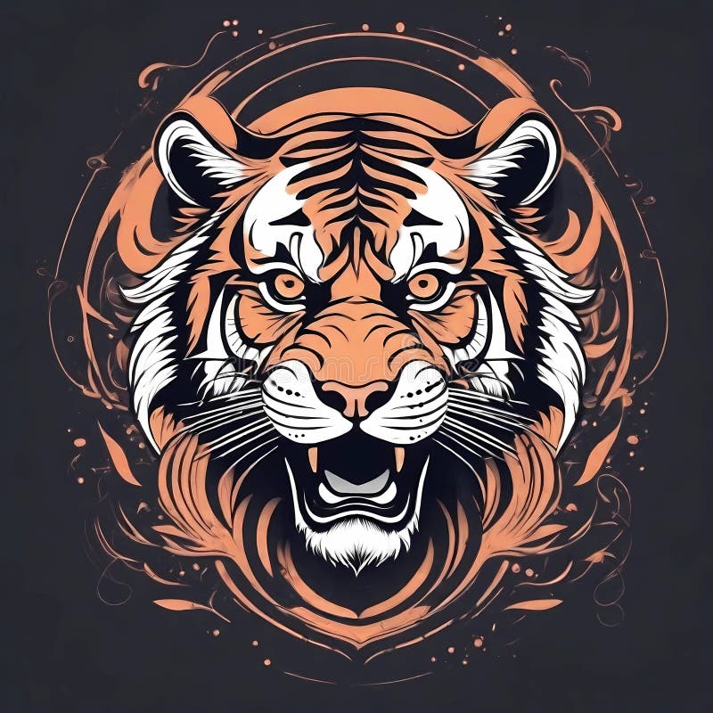 Vector image of a tiger stock illustration. Illustration of cartoon ...