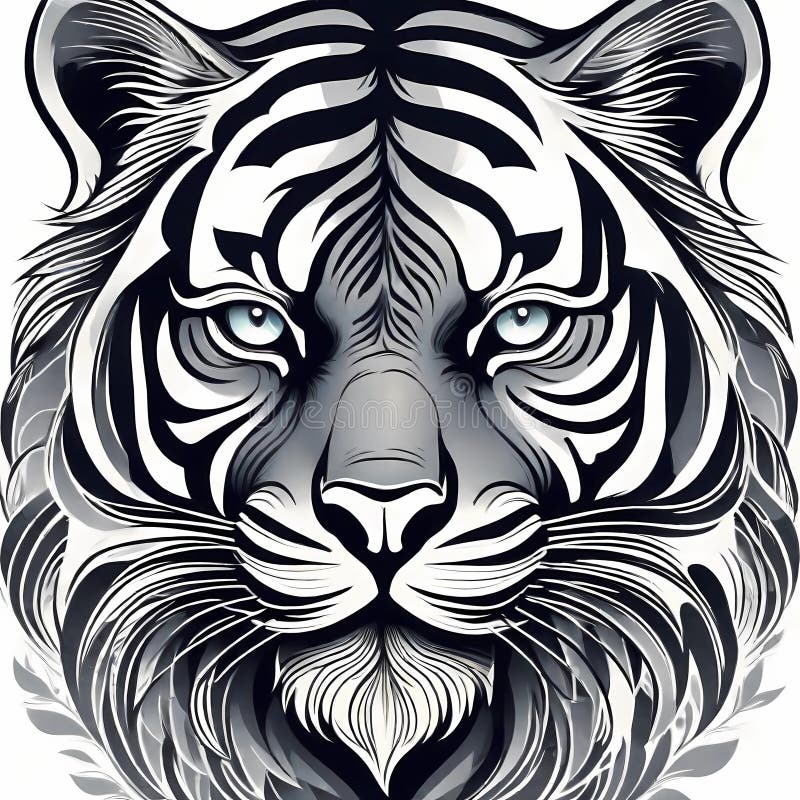Vector image of a tiger stock illustration. Illustration of vector ...