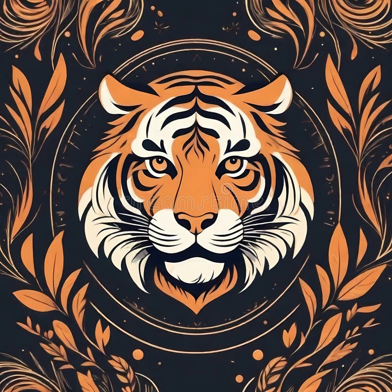 Vector image of a tiger stock illustration. Illustration of vector ...