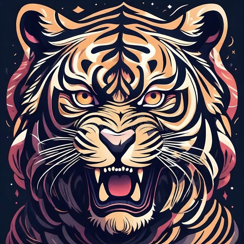 Vector image of a tiger stock illustration. Illustration of tiger ...