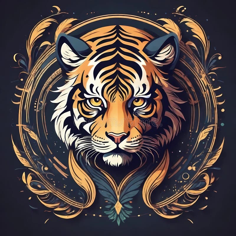 Vector image of a tiger stock illustration. Illustration of vector ...