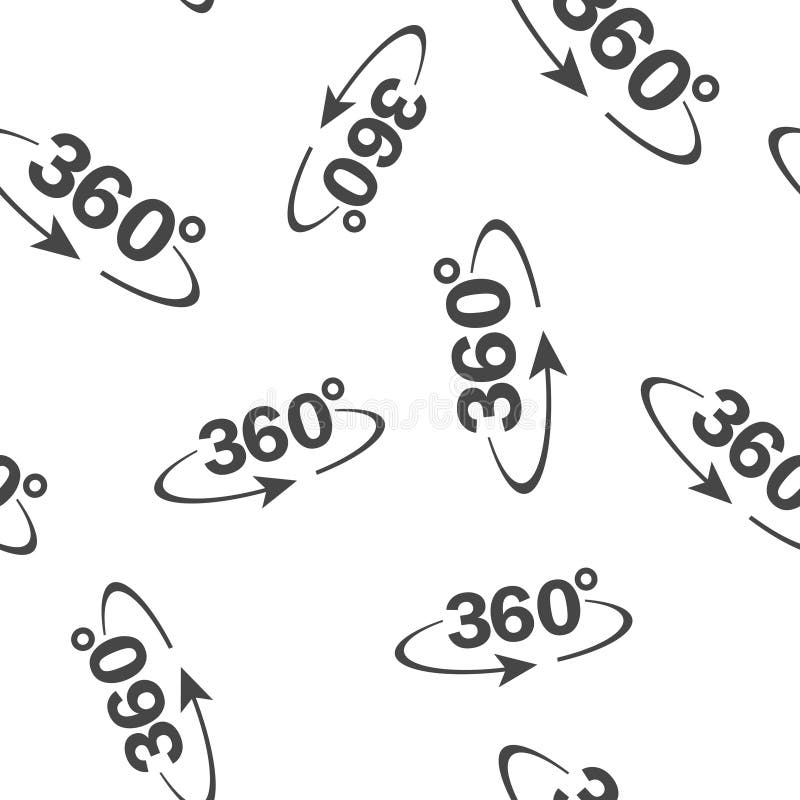 Vector Image Turn Sign 360 Degrees. Vector Icon Whith Shadow Design ...