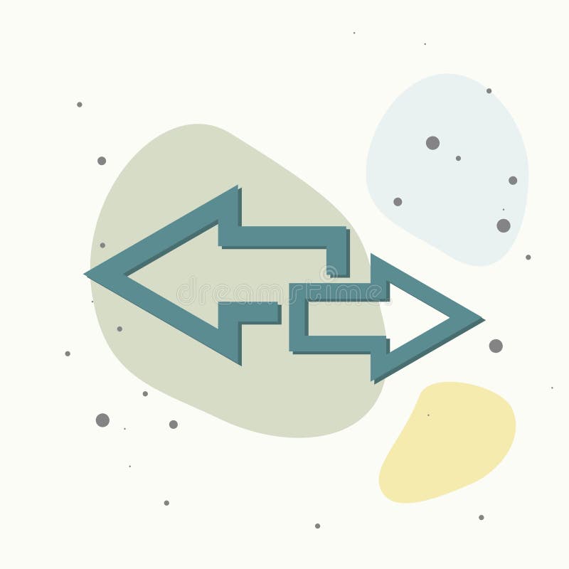 Vector Image Two Arrows. Right Arrow and Left Arrow Stock Vector ...