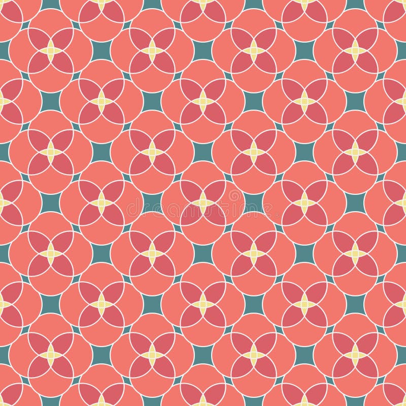 Abstract Bright Geometric Pattern on a Green Background Stock Vector ...