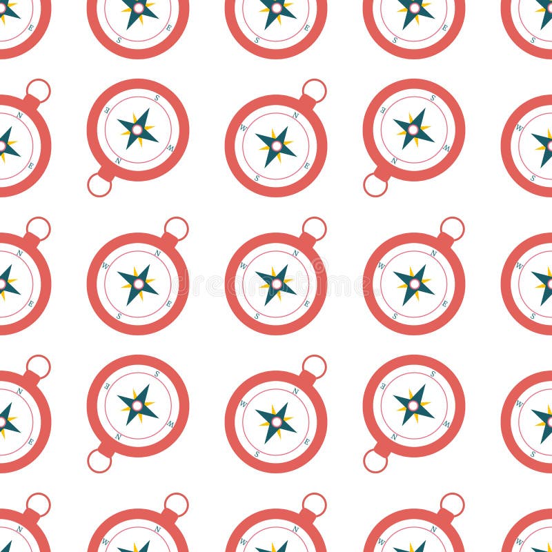 Compass Pattern for Use on a White Background Stock Vector ...