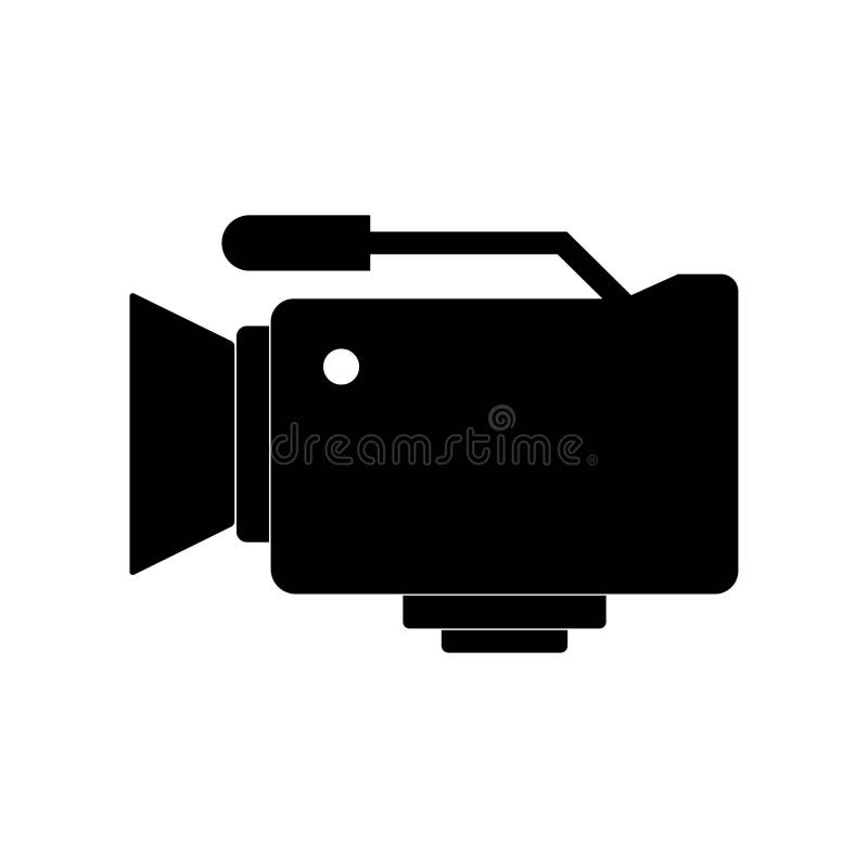 Vector Image of a Video Recording Camera, this Vector Can Be Used for ...