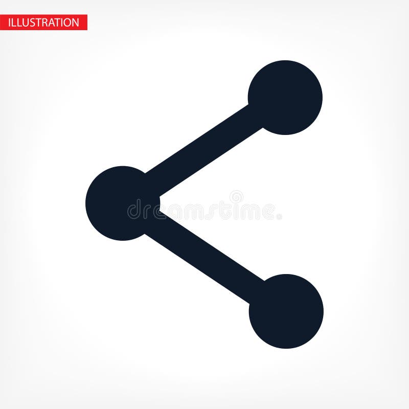 Connections Vector Icon. Vector Illustration Style is Flat Iconic ...