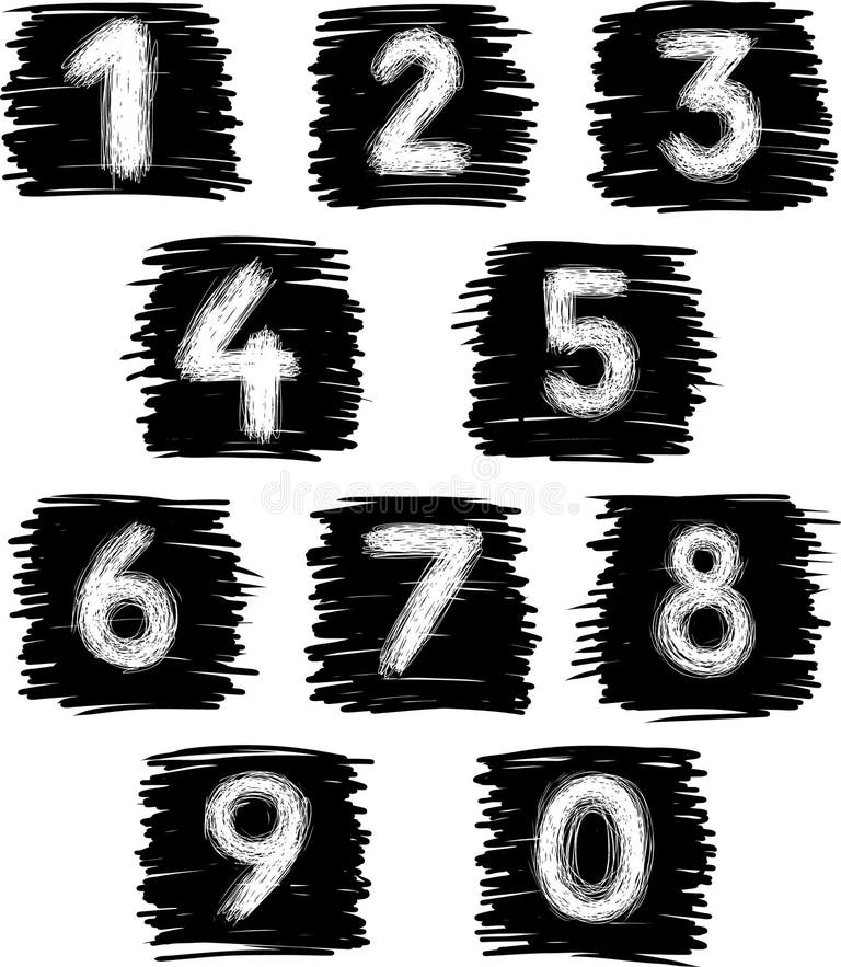 Contrast Numbers Stock Illustrations – 1,025 Contrast Numbers Stock ...