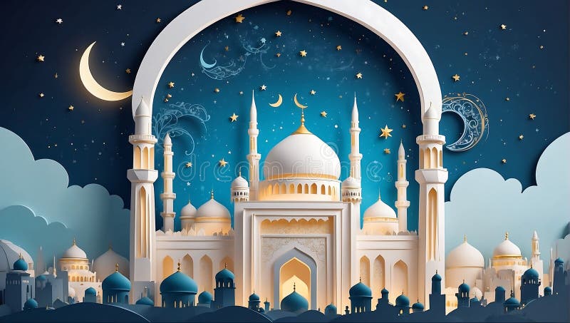 Vector Images for Muharram Mosque Stock Illustration - Illustration of ...