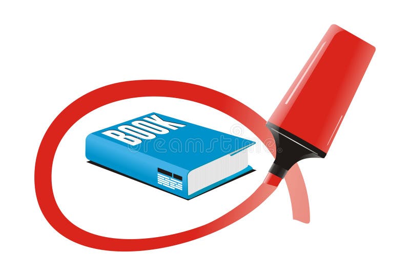 Vector Important Marked Book Stock Vector - Illustration of vector ...