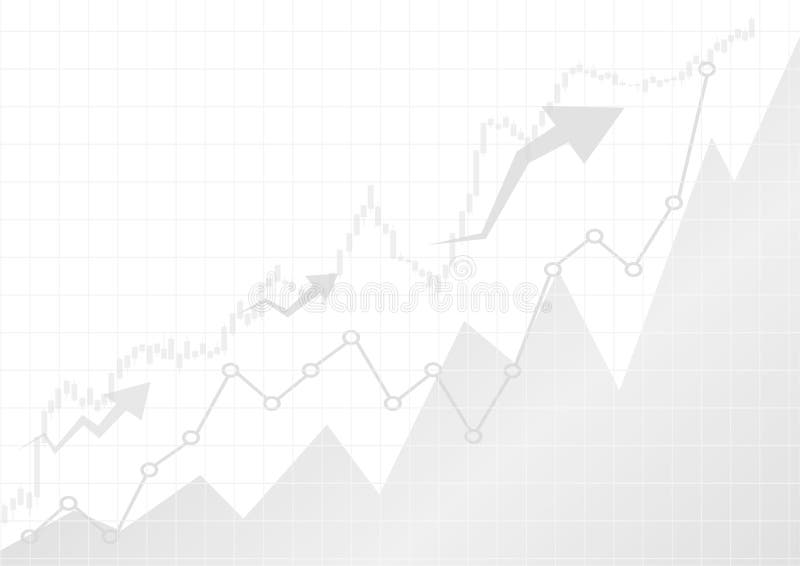 Vector : Increase Gray Business Graphs on White Background Stock Vector ...