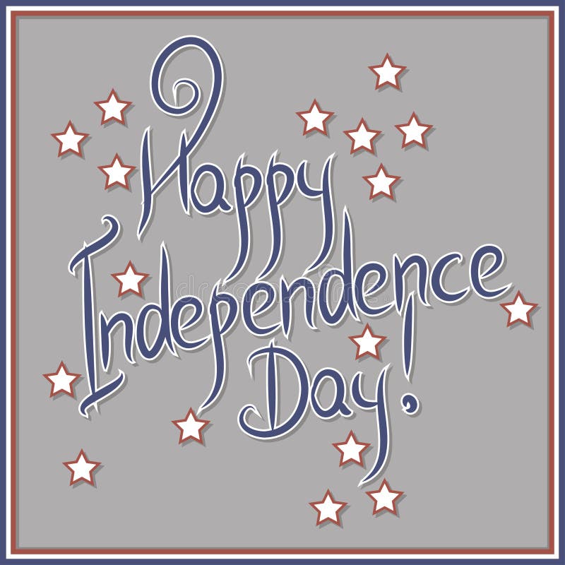 Vector Independence Day Badge. Poster Stock Vector - Illustration of ...