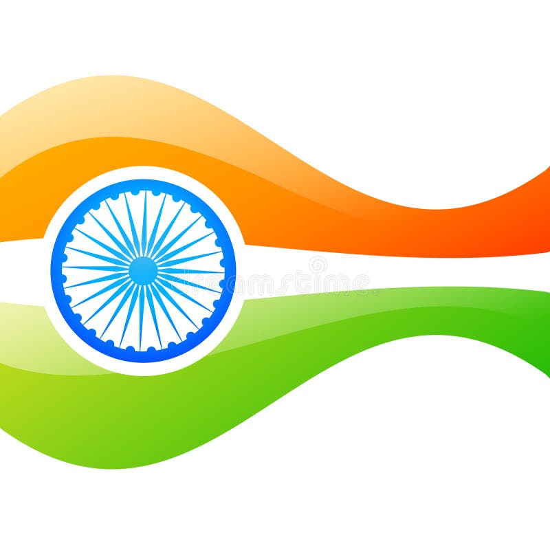 Vector indian flag design stock vector. Illustration of design - 32420473