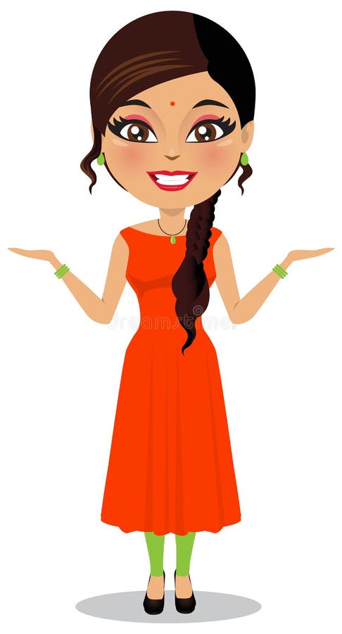 Lady Dress Salwar Stock Illustrations – 36 Lady Dress Salwar Stock ...