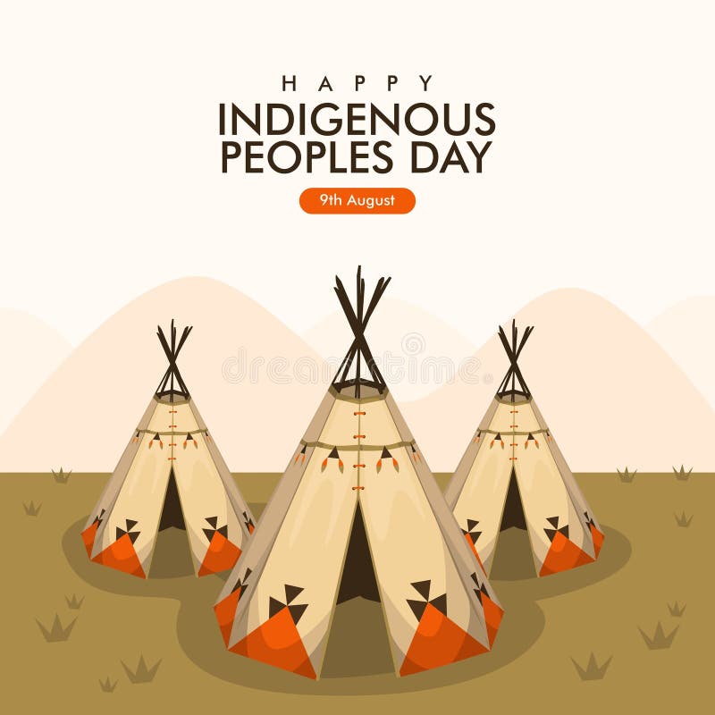 Vector Indigenous Peoples Day Poster Template Stock Vector ...