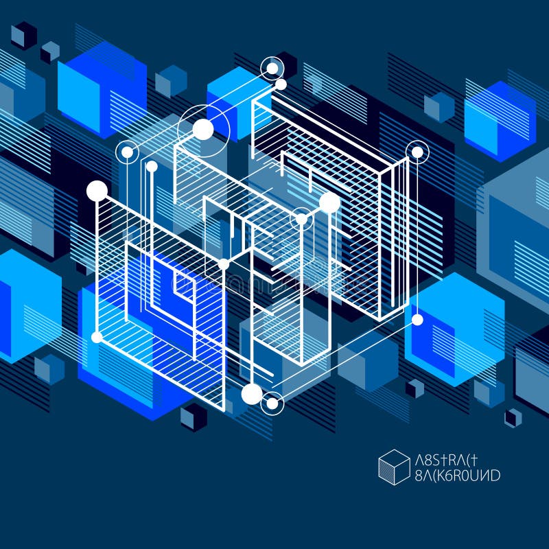 Vector Industrial and Engineering Blue Black Background, Future Stock ...