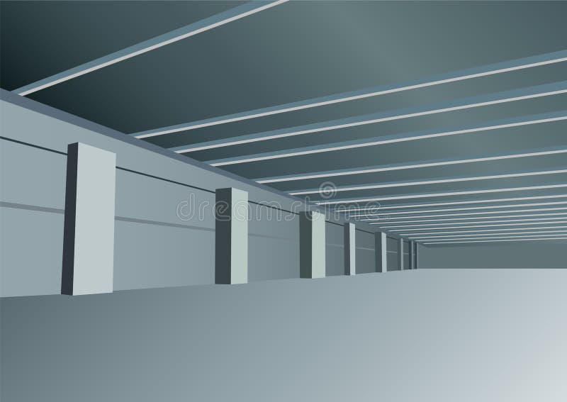 Vector industrial hall stock vector. Illustration of life - 5007766