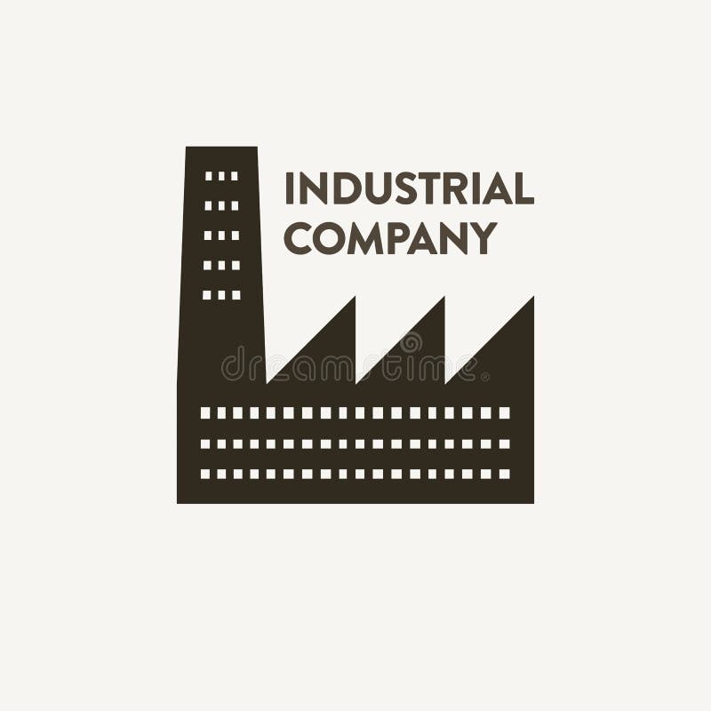 Vector Industrial Sign or Logo Stock Vector - Illustration of ...