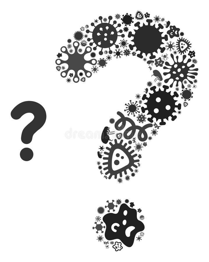 Composition Question Icon of Infectious Pathogens Stock Vector ...