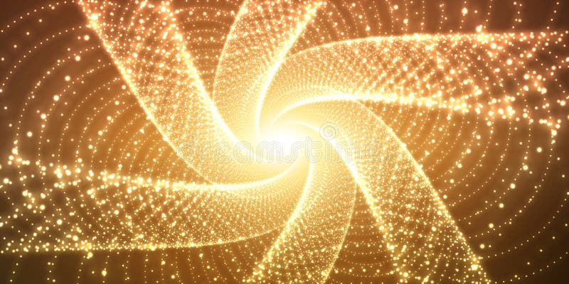 Vector Infinite Space Background. Matrix of Glowing Stars with Illusion ...