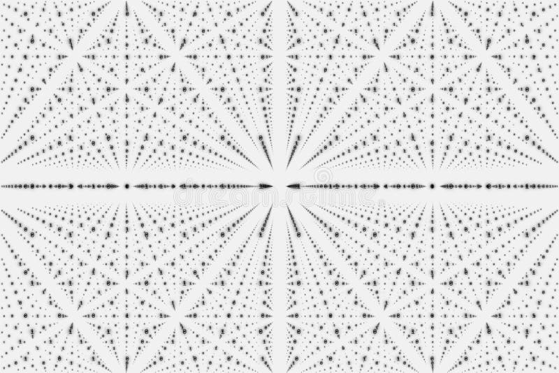 Vector Infinity Data Matrix Visualization Grayscale Big Data Structure With Binary Numbers