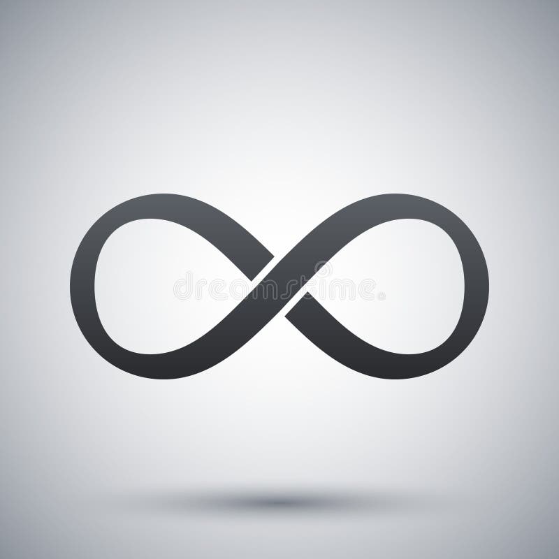 Vector infinity sign stock vector. Illustration of round - 235239837
