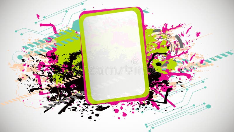 Vector Infinity Symbol in a Frame on Color Art Background Stock Footage ...