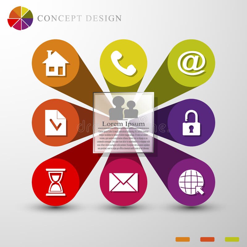 The Vector Info Graphic Template Stock Vector - Illustration of ...