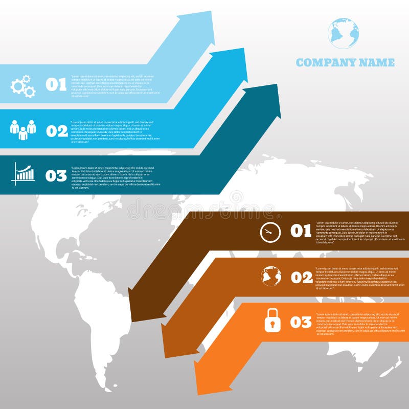 Vector Infographic Arrows Design Template for Web Brochure Graph Stock ...