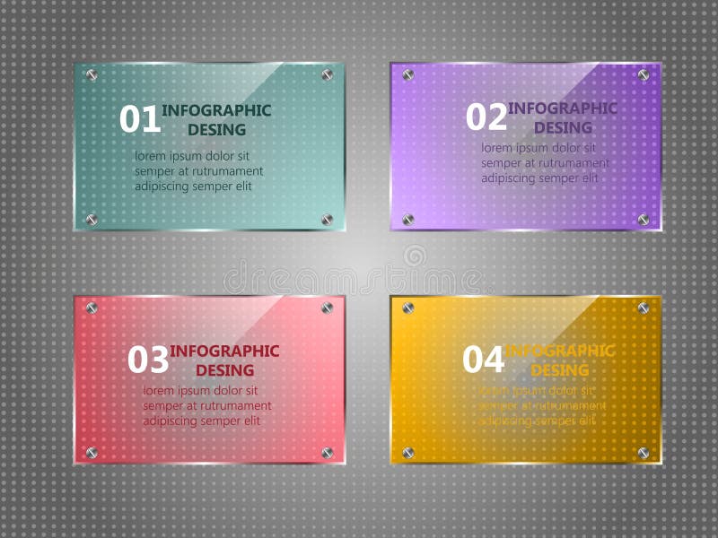 Vector Infographic. Banners Set.Glass Stock Vector - Illustration of ...