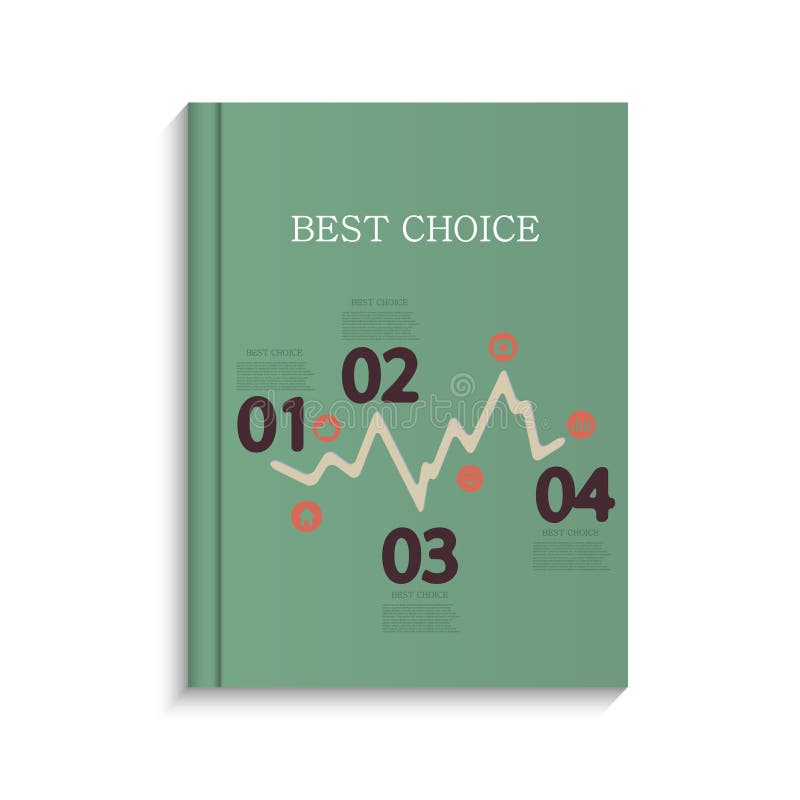 Vector Infographic Book Design Stock Vector - Illustration of info ...
