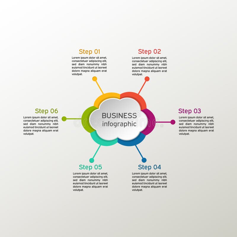 Vector Infographic. Cloud. Business Diagrams, Presentations and Charts ...