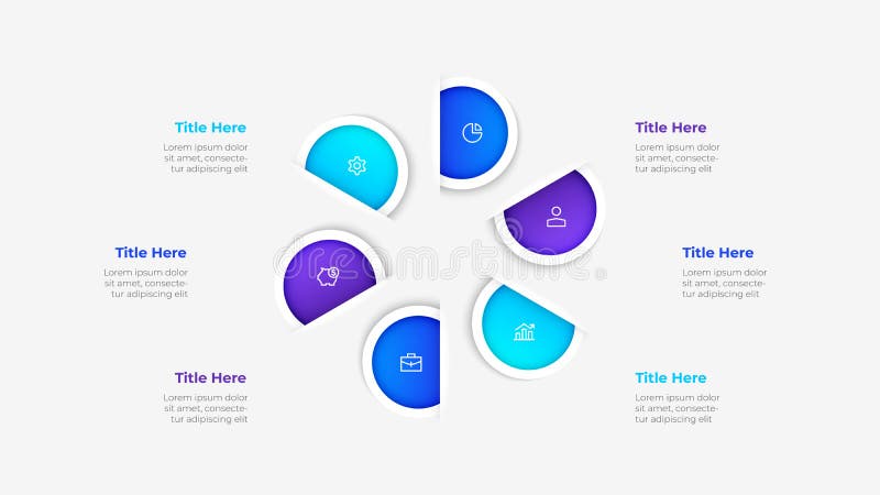 Vector Infographic. Cycle Diagram with 6 Options, Steps or Processes ...