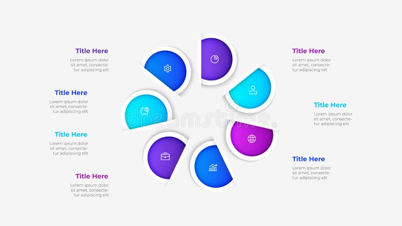 Vector Infographic. Cycle Diagram with 7 Options, Steps or Processes ...