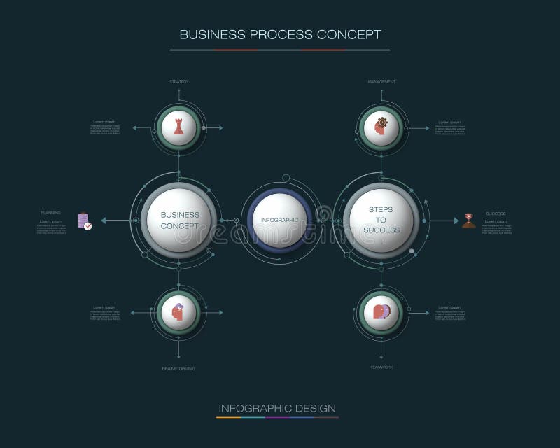 Infographic 3d Circle Label, Template Design. Business Concept, Info ...