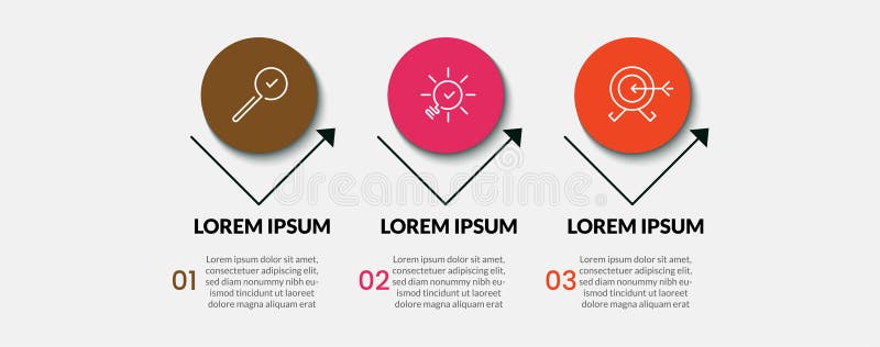 Vector Infographic Design Business Template with Icons and 3 Options or ...
