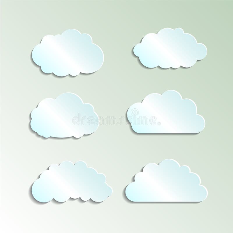 Vector Infographic Design Element Illustration Clouds Stock Vector ...