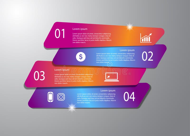 Vector Infographic Design in Nice Shape in Grey Background Stock Vector ...