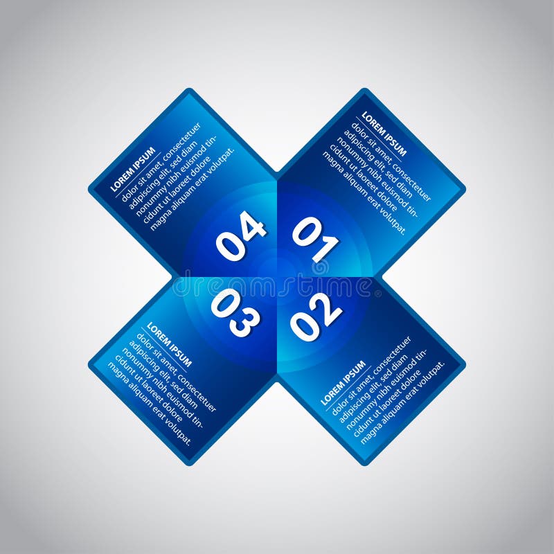 Four Parts Design Template Stock Illustrations – 2,967 Four Parts ...