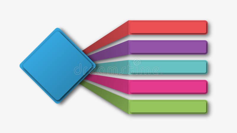 Vector Infographic Design Template. Five Components, Steps, Stages ...