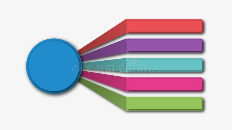Vector Infographic Design Template. Five Components, Steps, Stages ...