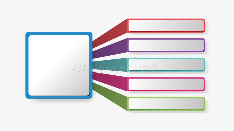 Vector Infographic Design Template. Five Components, Steps, Stages ... Vector Infographic Design Template. Five Components, Steps, Stages ...