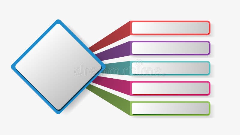 Vector Infographic Design Template. Five Components, Steps, Stages ... Vector Infographic Design Template. Five Components, Steps, Stages ...