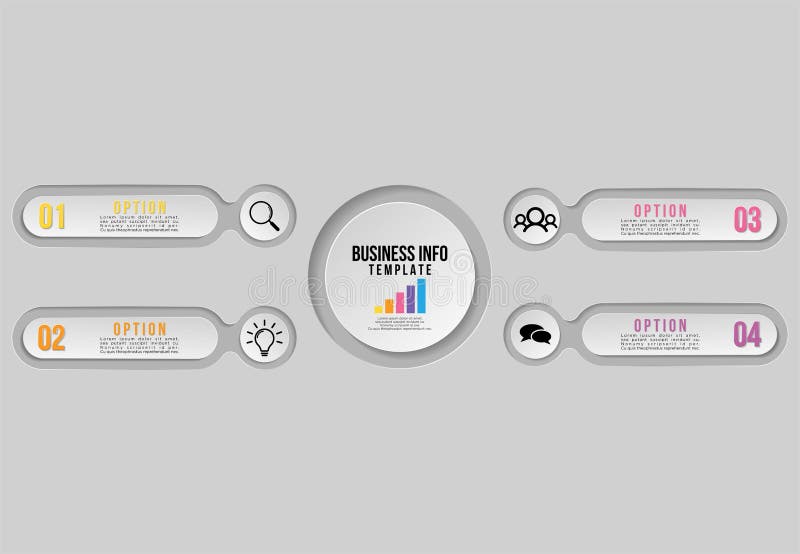 Vector Infographic Design Template with Options Steps and Marketing ...
